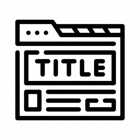 Title Programming Technology Program Text Edit Tools Icon