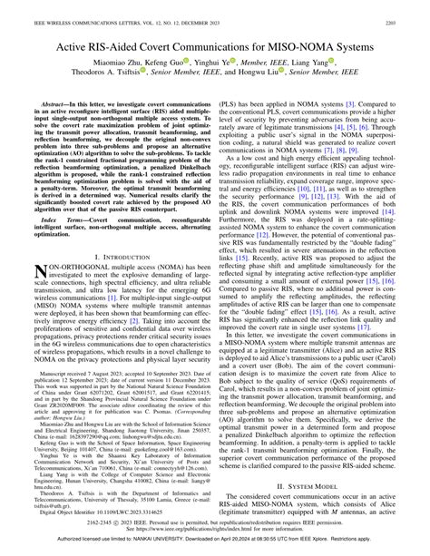 Pdf Active Ris Aided Covert Communications For Miso Noma Systems