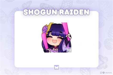 Raiden Shogun Genshin Impact Cheers Light Stick Emote For Etsy Canada