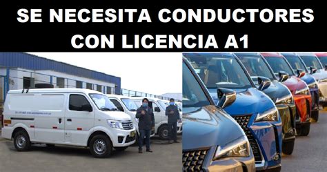 Se Busca Conductores Con Licencia A1