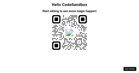 Qrcode Codesandbox
