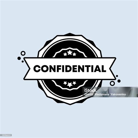 기밀 배지 벡터 기밀 스탬프 아이콘입니다 인증 된 배지 로고 스탬프 템플릿입니다 라벨 스티커 아이콘 벡터 Eps 10