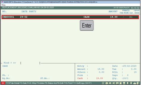 How To Delete Replacement Receive Challan Entry In Marg Software