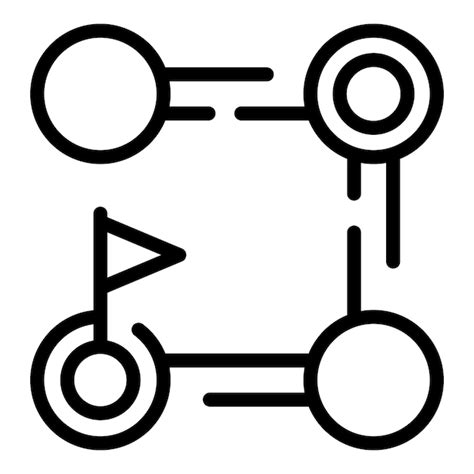 주문 프로세스 아이콘 개요 흰색 배경에 고립 된 웹 디자인을 위한 주문 프로세스 벡터 아이콘 프리미엄 벡터