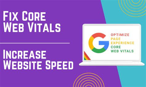 Fix Core Web Vitals Issues And Optimize Your Website Speed By Seo