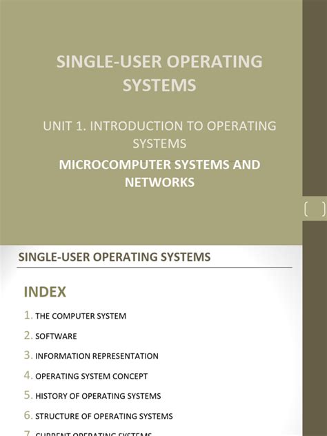 Unit 01 Introduction To Operating Systems Presentation Pdf