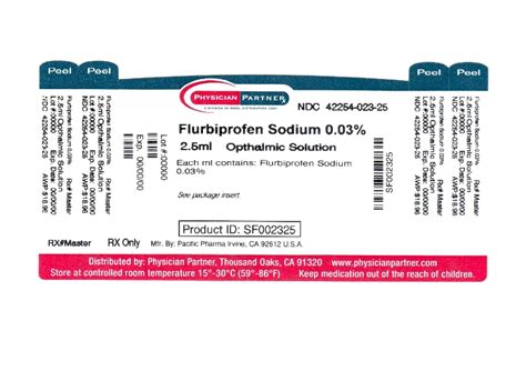 Flurbiprofen Sodium Rebel Distributors Corp Fda Package Insert