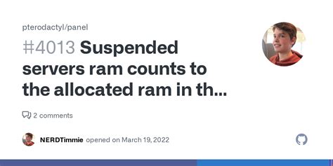 Suspended Servers Ram Counts To The Allocated Ram In The Nodes Page