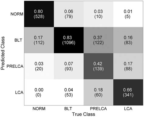 Confusion Matrix For 4 Class Categorization Download Scientific Diagram