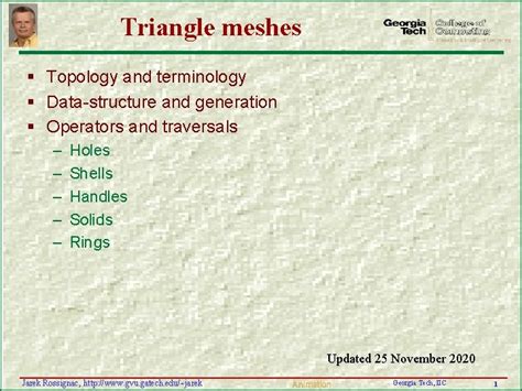 Triangle Meshes Topology And Terminology Datastructure And Generation