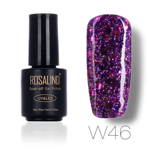 ROSALIND Diamond Series Gel Nail Polish UV LED Kutek UV Glitter Kutek Cat Kuku Kutek UV Gel