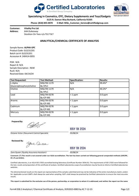 Third Party Lab Tested Ingredients Purity And Safety Vitalitypro