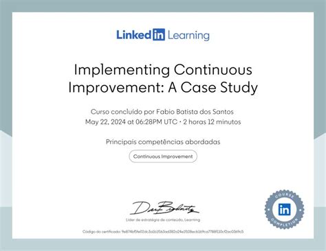 Fabio Batista Dos Santos On Linkedin Certificate Of Completion
