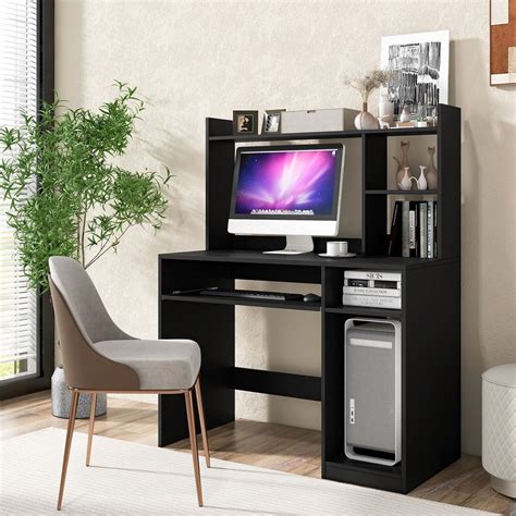 Computer Desk With Storage Bookshelf