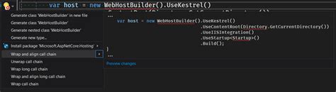 Fluent API Formatting Suggestion Issue Dotnet Roslyn GitHub