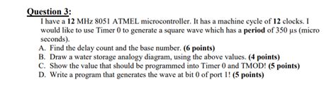 Solved Question I Have A MHz ATMEL Chegg