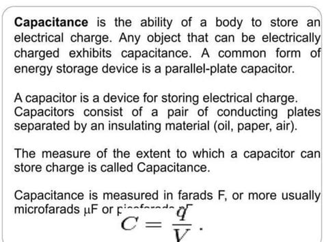Capacitorpptx Physics For Medical Department Ppt