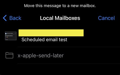 Ios 162 Db1 Moving A Scheduled Email Send Later Has X Apple Send