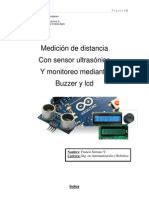 Informe de Sensor Ultrasonico | PDF | Sonido | Arduino
