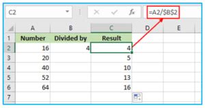 How To Use Division In Excel Formula