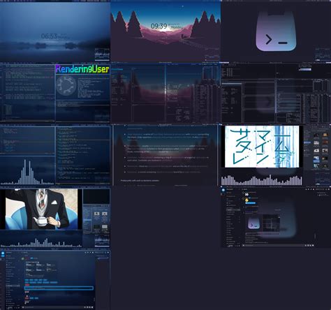 [qtile] a compilation of some of my past qtile rices so far r unixporn