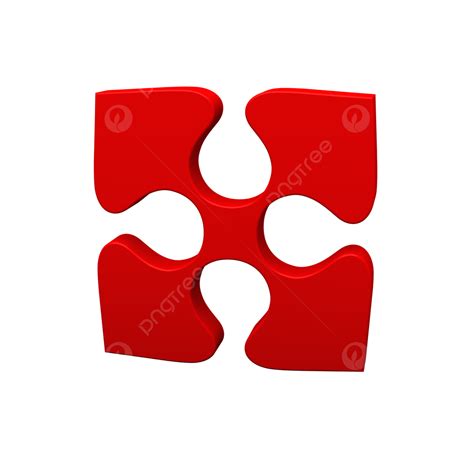Red Puzzle Piece Clip Art