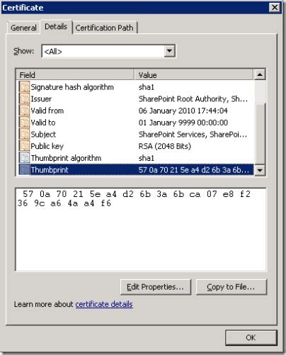 Find Certificate By Thumbprint