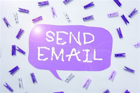 Text Showing Inspiration Send Email Internet Concept The System For Using Computers To Send