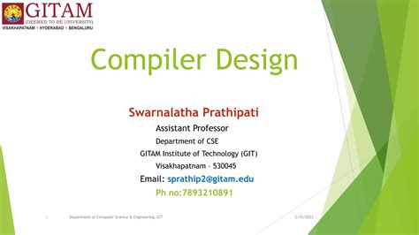 COMPILER DESIGN PPTX