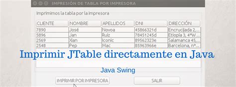 C Digo De Java Imprimir Jtable Directamente En Java