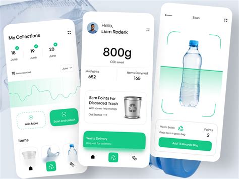 Garbage Recycling App Design Mobile App Behance