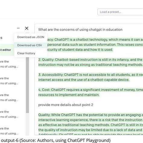 Chatgpt Output 5 Source Authors Using Chatgpt Playground Download Scientific Diagram