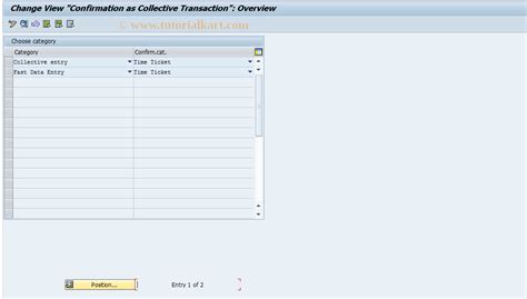 OPKI SAP Tcode Maintain Collective Confirmation