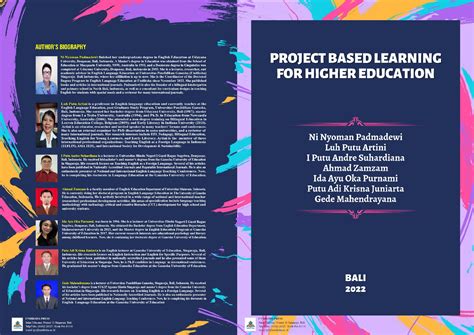 project based learning for higher education unit penerbitan undiksha