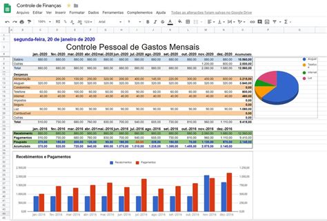 Exemplo De Planilha De Gastos Mensais Novo Exemplo
