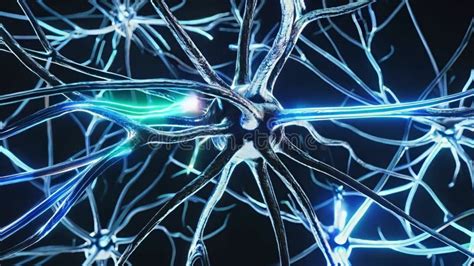 Neural Network Connections Visualizing Artificial Intelligence And Brain Like Computing Stock