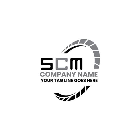 scm letter logo vector design scm simple and modern logo scm