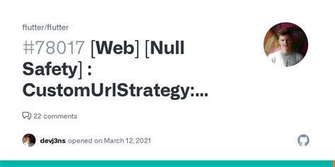 Web Null Safety CustomUrlStrategy Expected A Value Of Type Object But Got One Of Type
