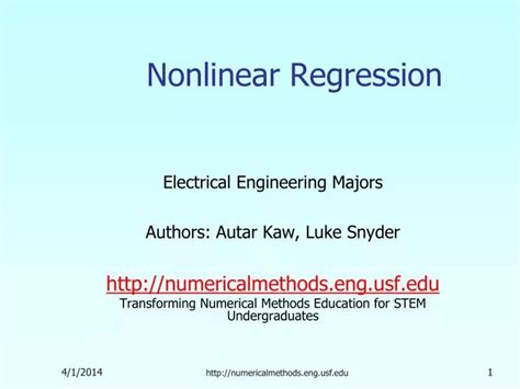 Ppt Nonlinear Regression Powerpoint Presentation Free Download Id