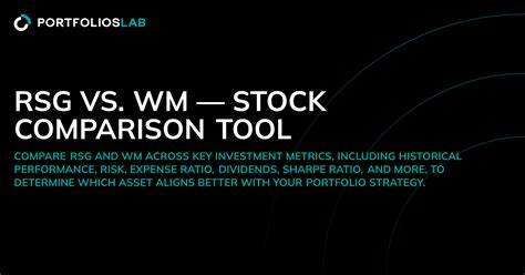 Rsg Vs Wm — Stock Comparison Tool Portfolioslab