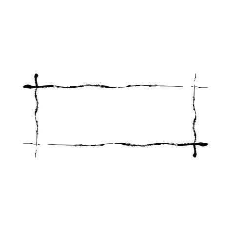 Premium Vector Frame Rectangle Elongated Texture Element Outline Border Grunge Shape Icon
