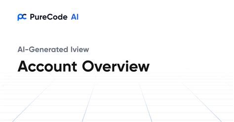 build great iview account overview components faster using ai tools
