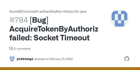 [bug] acquiretokenbyauthorizationgrantsupplier failed socket timeout