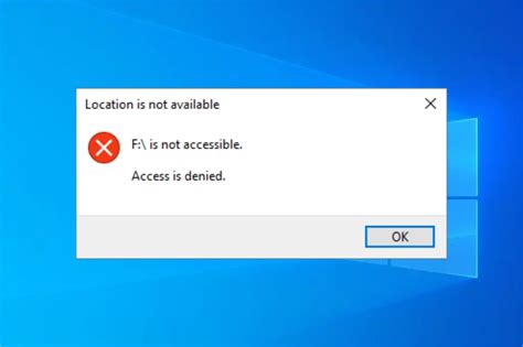 Fixed Drive Is Not Accessible Access Is Denied On Windows 1110