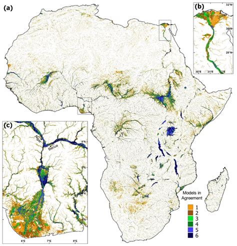 4 Global Flood Model Agreement Scores Across Africa A Aggregated Download Scientific Diagram