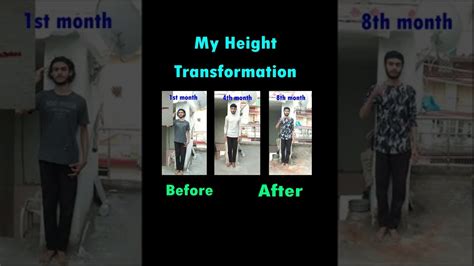 My Height Transformation How To Increase Height Height Kese Badhaye Shorts Heightincrease