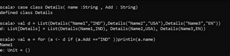 Scala Comprehensions Working Of Scala Comprehensions