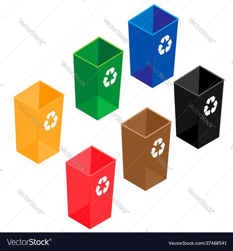 Containers For Separate Collection Garbage Vector Image