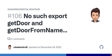 No Such Export Getdoor And Getdoorfromname Functions · Issue 106