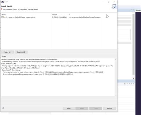 Cannot Install The M2e Connector For Build Helper Maven Plugin In